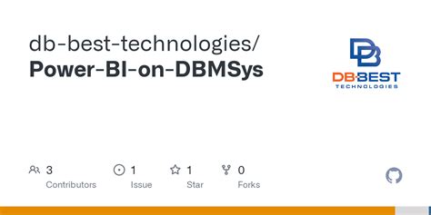 github db best technologies power bi on dbmsys