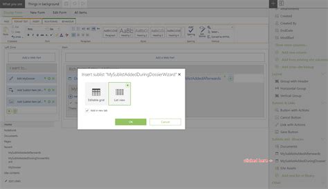 Add Sublist As List View Skybow Portal