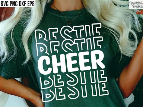 Cheer Bestie Svg Cheer Team Pngs Girls Cheer Shirt Designs