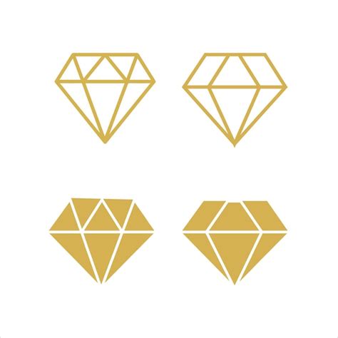 Premium Vector Diamonds Vector Illustration Design Template Collection