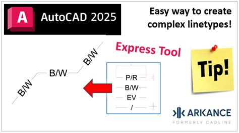 autocad tip easy way to make complex linetypes using express tools cadline community