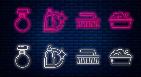 액체 식기 세척 액체에 대한 세트 플라스틱 병 청소 브러시 세제 액체와 플라스틱 분지와 비누 비누 분지와 스프레이 병을 청소