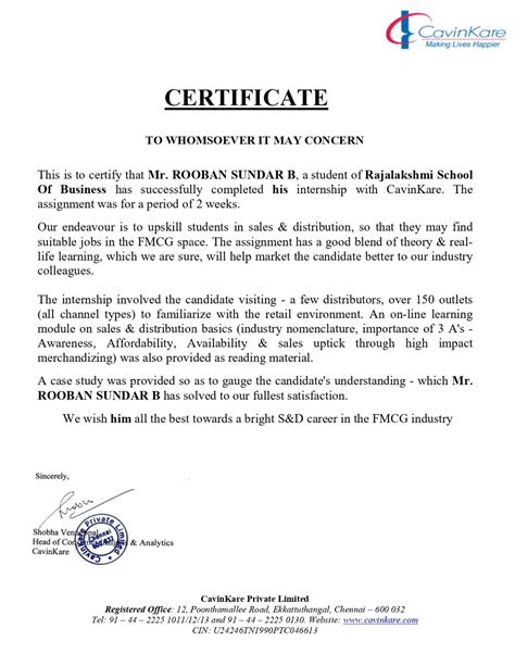 Rooban Sundar On Linkedin Internship Fmcg Salesanddistribution