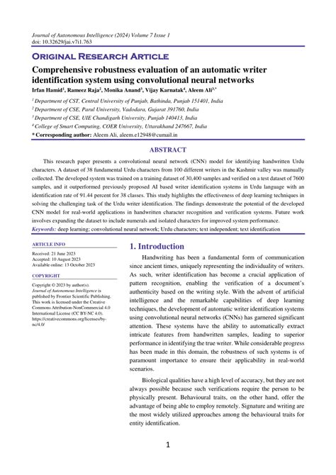 Pdf Comprehensive Robustness Evaluation Of An Automatic Writer Identification System Using