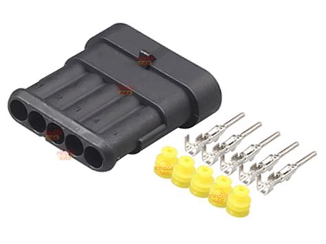Conector De 5 Pinos Fêmea Para Adaptar Ao Sensor Map Kit 5ª E 6ª Geração Ou Conexões Automotivas