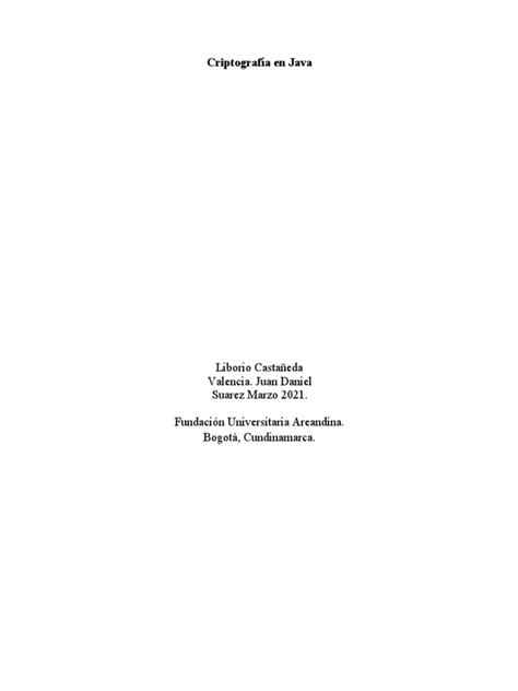 Criptografía En Java Pdf