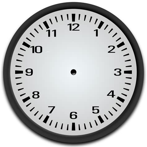Blank Analog Clock Clipart Best