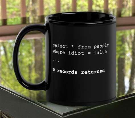 Sql Code Programmer Mug Hilarious T For Software Engineers And Data