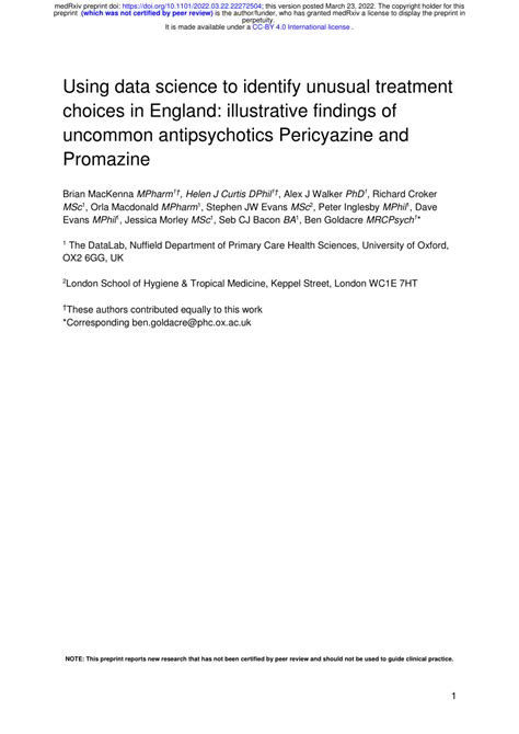 Pdf A Hypothesis Free Data Science Approach To Identifying Novel Patterns Of Clinical Interest