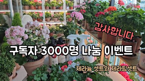 구독자3000명 나눔 이벤트 시작합니다 Youtube
