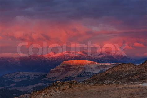 Beartooth Pass Stock Image Colourbox