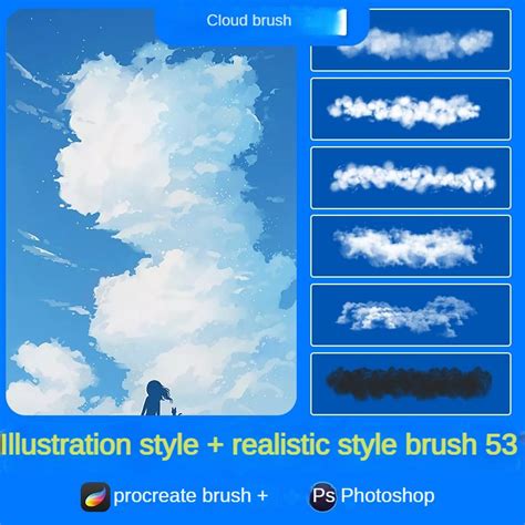 Download Procreate Hand Painted Curly Hair Brushes Procreate Brushes