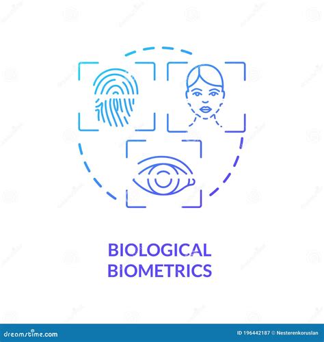 Biological Biometrics Concept Icon Stock Vector Illustration Of Fingerprint Circle 196442187