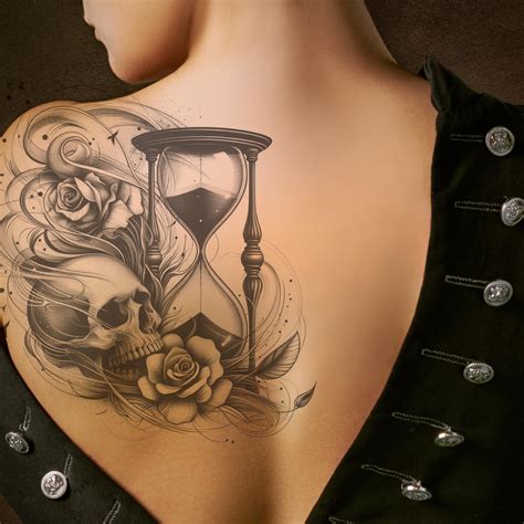 Hourglass Tattoo Design