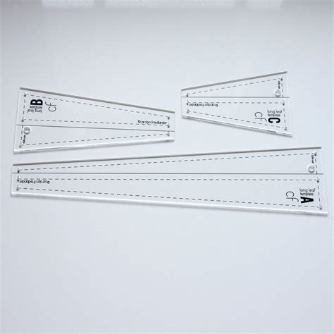 Long Leaf Acrylic Template Set Carolyn Friedlander