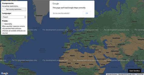 Address Autocomplete Codesandbox