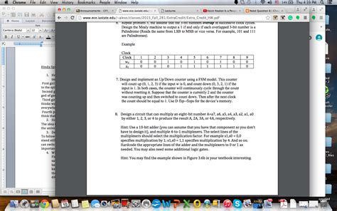 Design And Implement An Up Down Counter Using A FSM Chegg Com