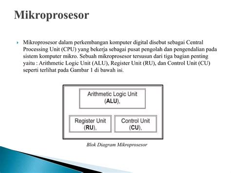 Perbedaan Mikroprosesor Dan Mikrokontroler PPT