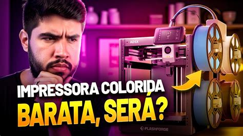 Review Flashforge Ad5x A Impressora 3d Multicor Acessível Youtube