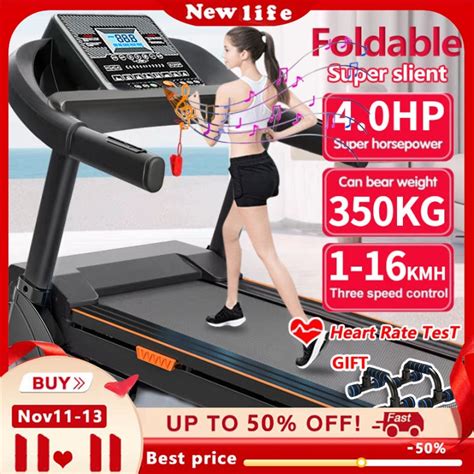 4 0HP Treadmill Electric Treadmill 1 16KM H Treadmill Electric Lifting Bluetooth Treadmill