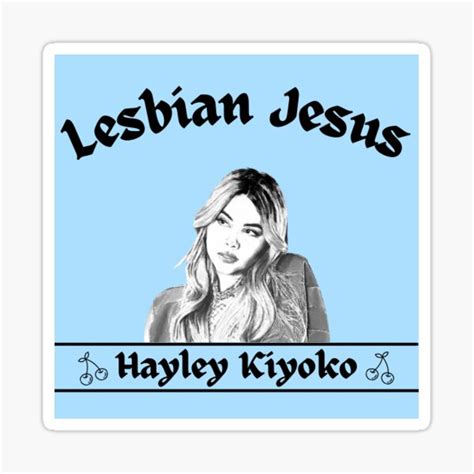 Lesbian Jesus Hayley Kiyoko Blue Vinyl Sticker For Cars Water