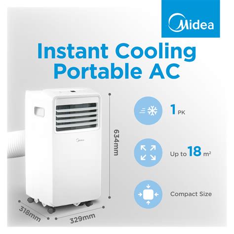 Jual Midea Ac Portable 1 Pk Mpha 09crn7 Ac 1 Pk Pendingin Ruangan Shopee Indonesia