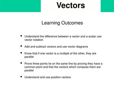 PPT Vectors PowerPoint Presentation Free Download ID