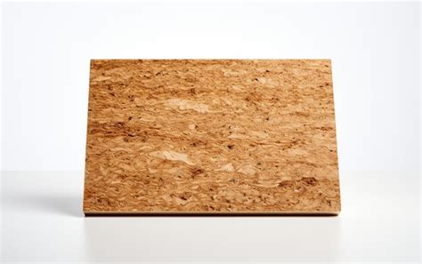 Premium Ai Image Particleboard Against White Background