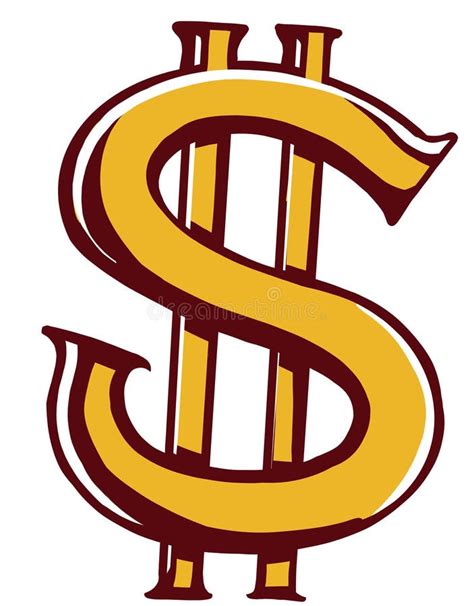 Money Dollar Symbol Icon Financial Revenue Income Abstract Hand