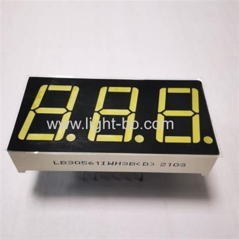 3 Digit 7 Segment Led Display 0 56 Inch Anode White Ideal For