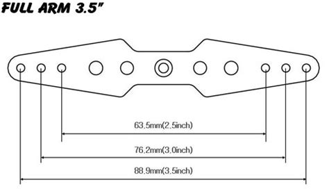 Aluminum Servo Arm Full Offset Hitec