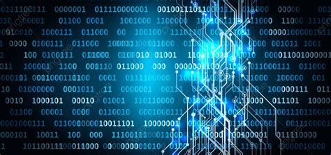 Dark Blue Circuit Data Code Abstract Background