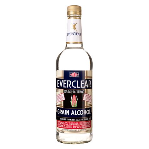 Everclear 190 Grain Alcohol 750ml 190 Proof Bevmo