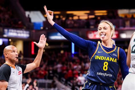 Watch Fever Star Sophie Cunningham Goes Viral For Celebrating Dominant Win Vs Liberty As