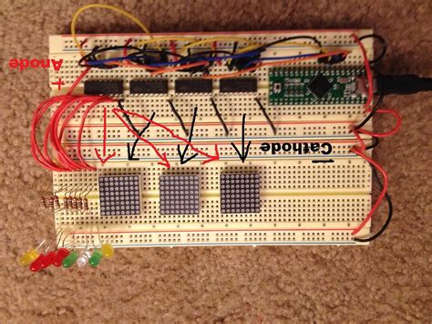 8x8 led matrix powered by 74hc595 general guidance arduino forum