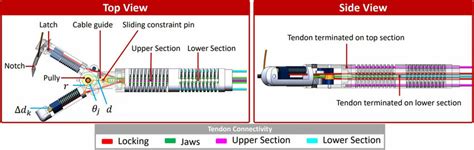 The Cad Model Of The Flexible Suturing Instrument The Tendon Routing