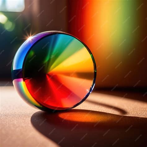 Premium Photo Prism Dispersing Light Into Bright Vivid Spectrum
