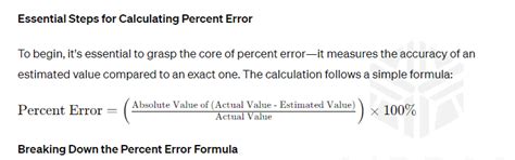 How To Calculate Percent Error Calculatorra