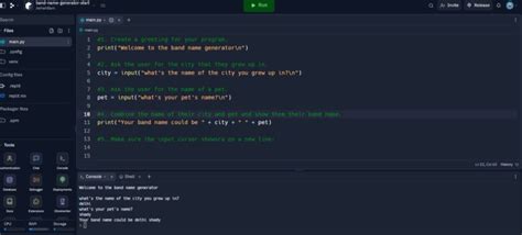 ashish bamniya on linkedin 100daysofcode bandnamegenerator codingchallenge udemy coding…