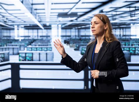 Engineer In Data Center Monitoring System Performance Using Ar Tech