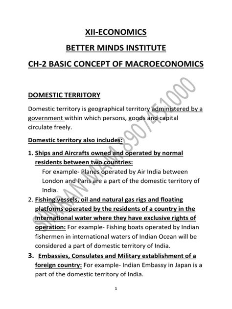 Ch 2 Basic Concept Of Macroeconomics Pdf Pdf Goods Depreciation