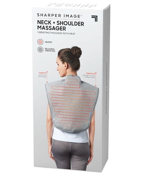 Sharper Image Heated Neck And Shoulder Massager Macys