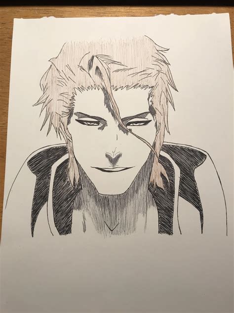 Aizen Drawing By Me Scrolller