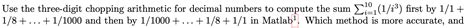 solved use the three digit chopping arithmetic for decimal