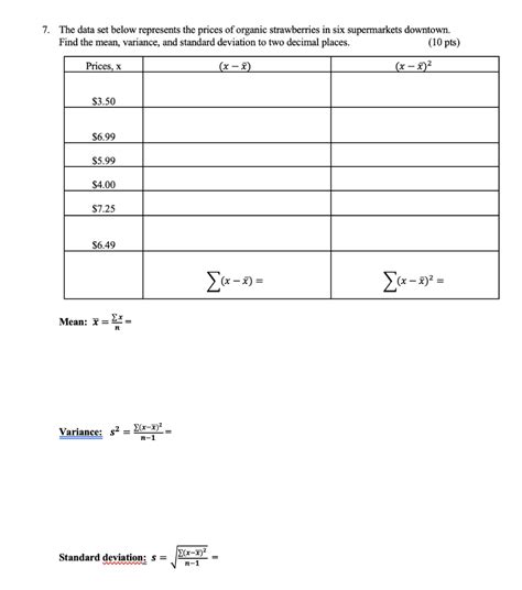 solved 7 the data set below represents the prices of