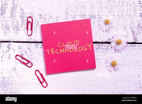 Conceptual Display Cloud Technologystoring And Accessing Data And