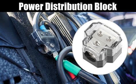 X Autohaux 2pcs 0 2 4 Gauge In 4 8 Gauge Out 2 Way Stereo Amp Power Ground