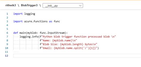 How To Read Path Variables Binding Data In Python Azure Blobtrigger