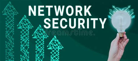 Text Caption Presenting Network Security Business Concept Practice Of Securing A Computer Web