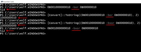 Bitwise Operators In Powershell Band Bor Bxor Bnot Shl And